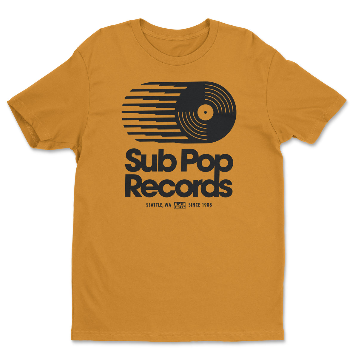 Retro Logo Gold T-Shirt – Sub Pop Mega Mart