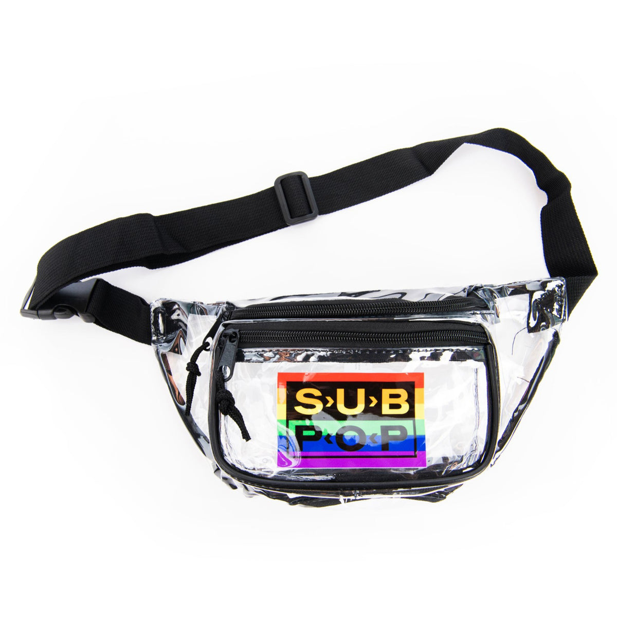 Sub Pop - Fanny Pack Rainbow Logo Clear - Sub Pop Official Store – Sub ...