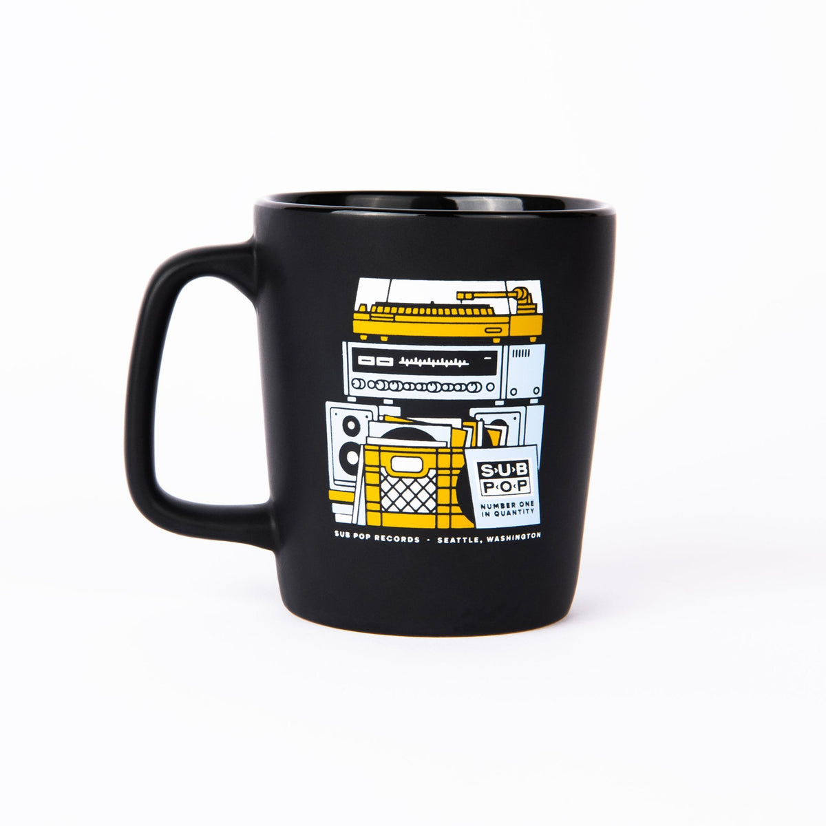 Sub Pop - Record Collection Black Mug - Sub Pop Official Store – Sub ...