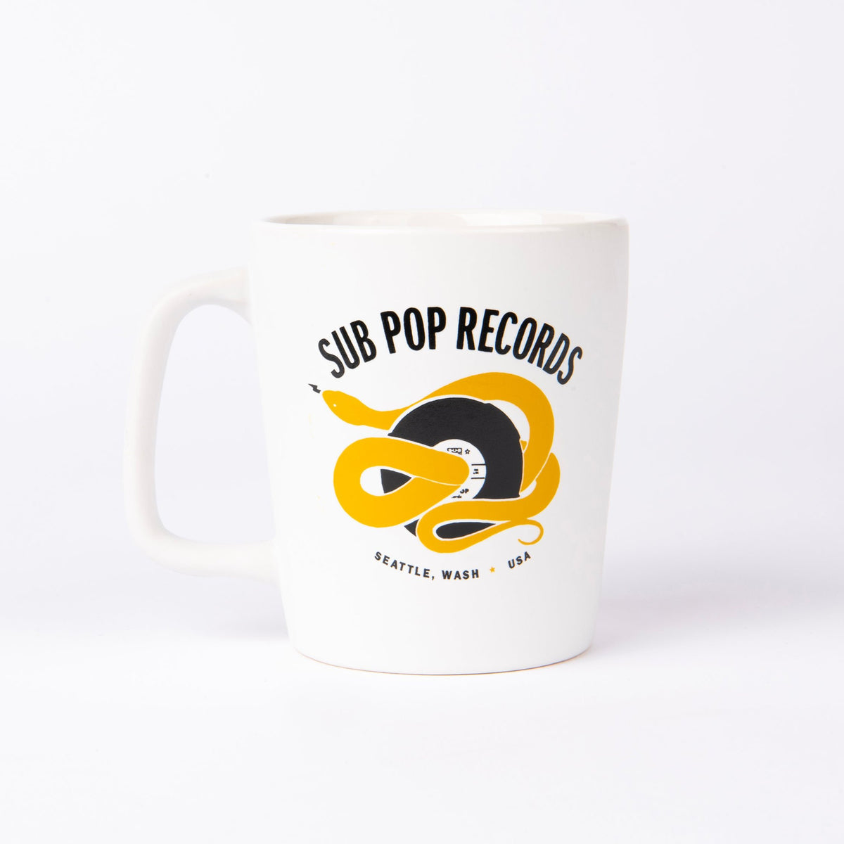 Sub Pop - Snake White Mug - Sub Pop Official Store – Sub Pop Mega Mart