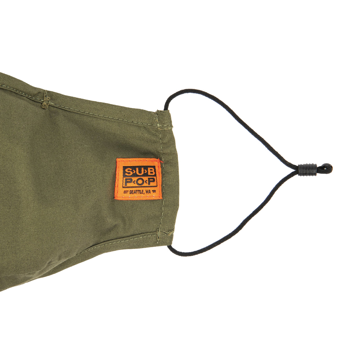 Sub Pop - Sub Pop Face Mask in Olive - Sub Pop Official Store – Sub Pop ...