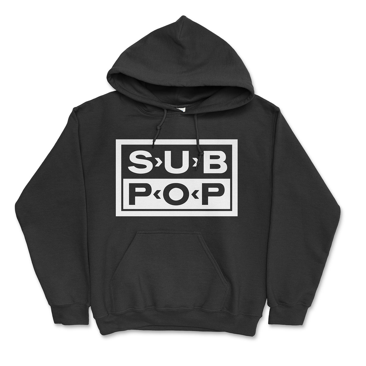 Sub Pop - Youth Pullover Hoodie Sweatshirt- Logo Black w/White - Sub ...